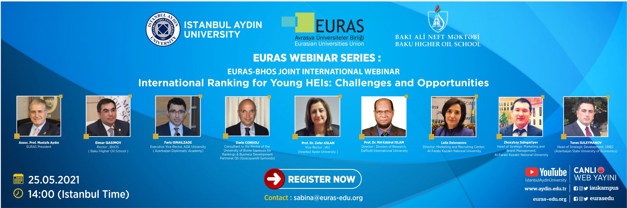 EURAS-BHOS JOINT INTERNATIONAL WEBINAR – Euras